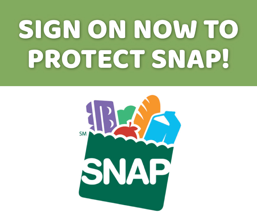 Sign on to protect SNAP! - Harvesters